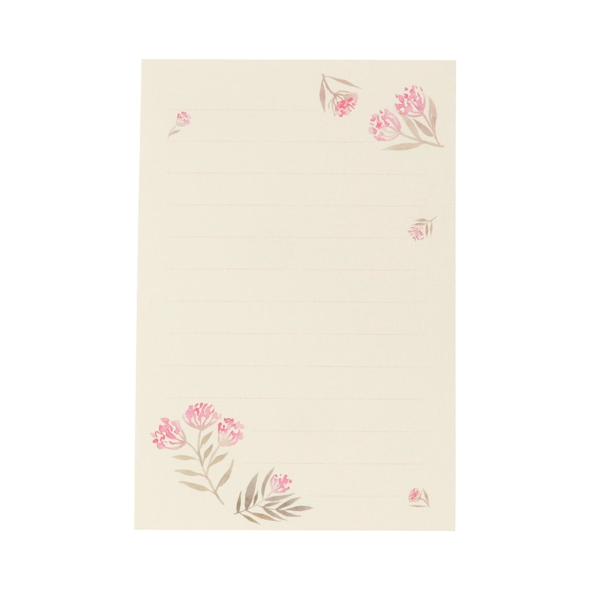 Postcard Pad Pink floret | hgs-412 – Paper stationery, Greeting cards ...